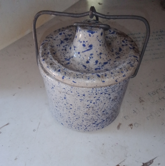 Kitchen | Cobalt Blue Speckled Cannister | Poshmark